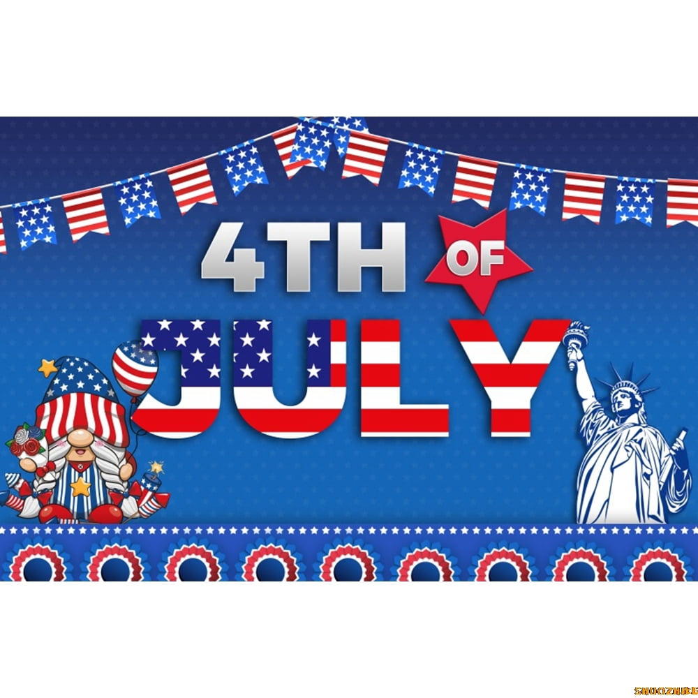 Indepdce Day Backdrop for 4th of July Party American Flag National ...