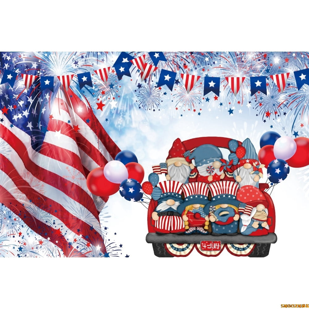 Indepdce Day Backdrop for 4th of July Party American Flag National ...