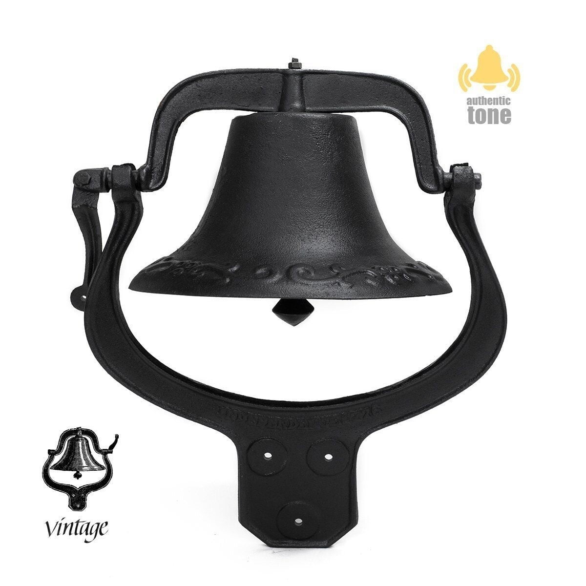 Independence Bell #2 Cast Iron Outdoor Decor Garden Farm Barn Dinner ...