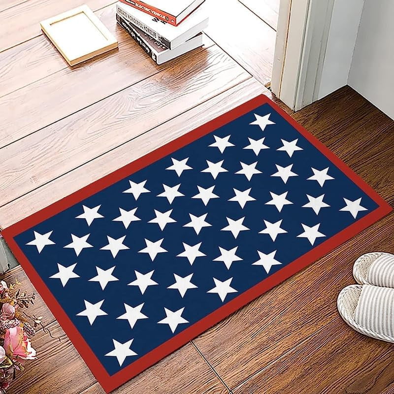 Independence Day 4th of July Patriotic American Flag Door Mat Home ...