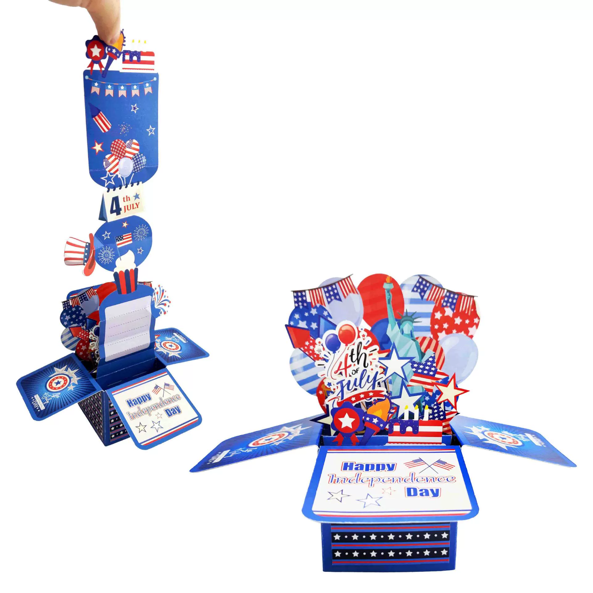 Independence Day 4th of July Pull-Out Stereo Box and Commemorative ...