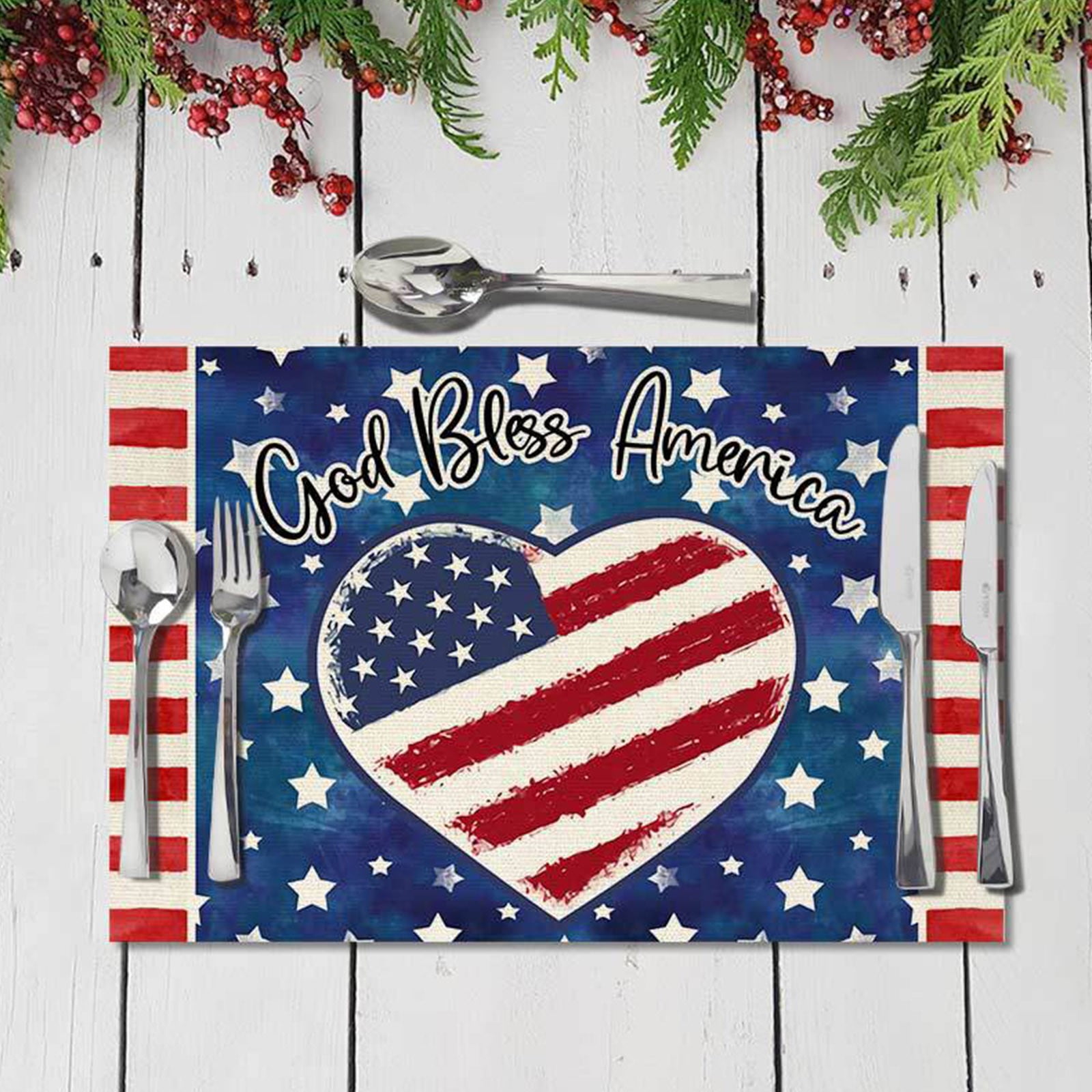 Independence Day 4th of July Table Mats,Independence Day Star Placemats ...
