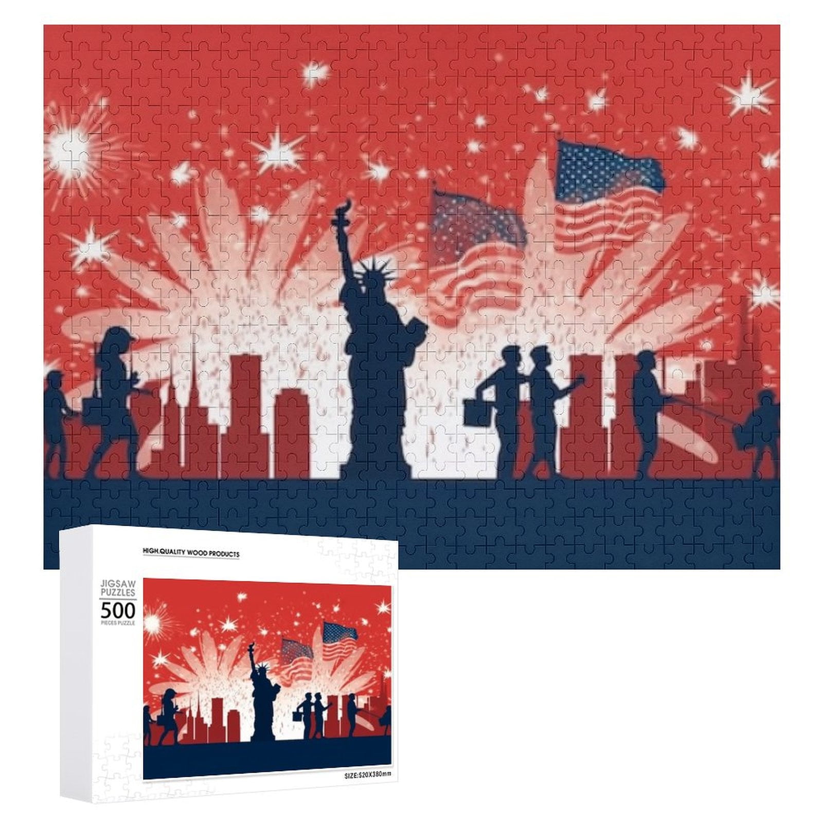 Independence Day 500-Piece Puzzle - A Fun and Difficult Jigsaw Puzzle ...