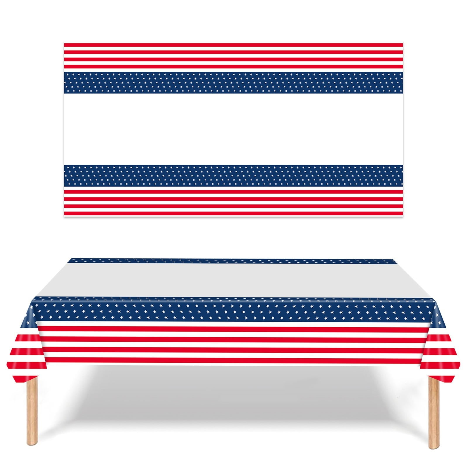 Independence Day American Flag Independence Day Tablecloth 54x108Inch ...
