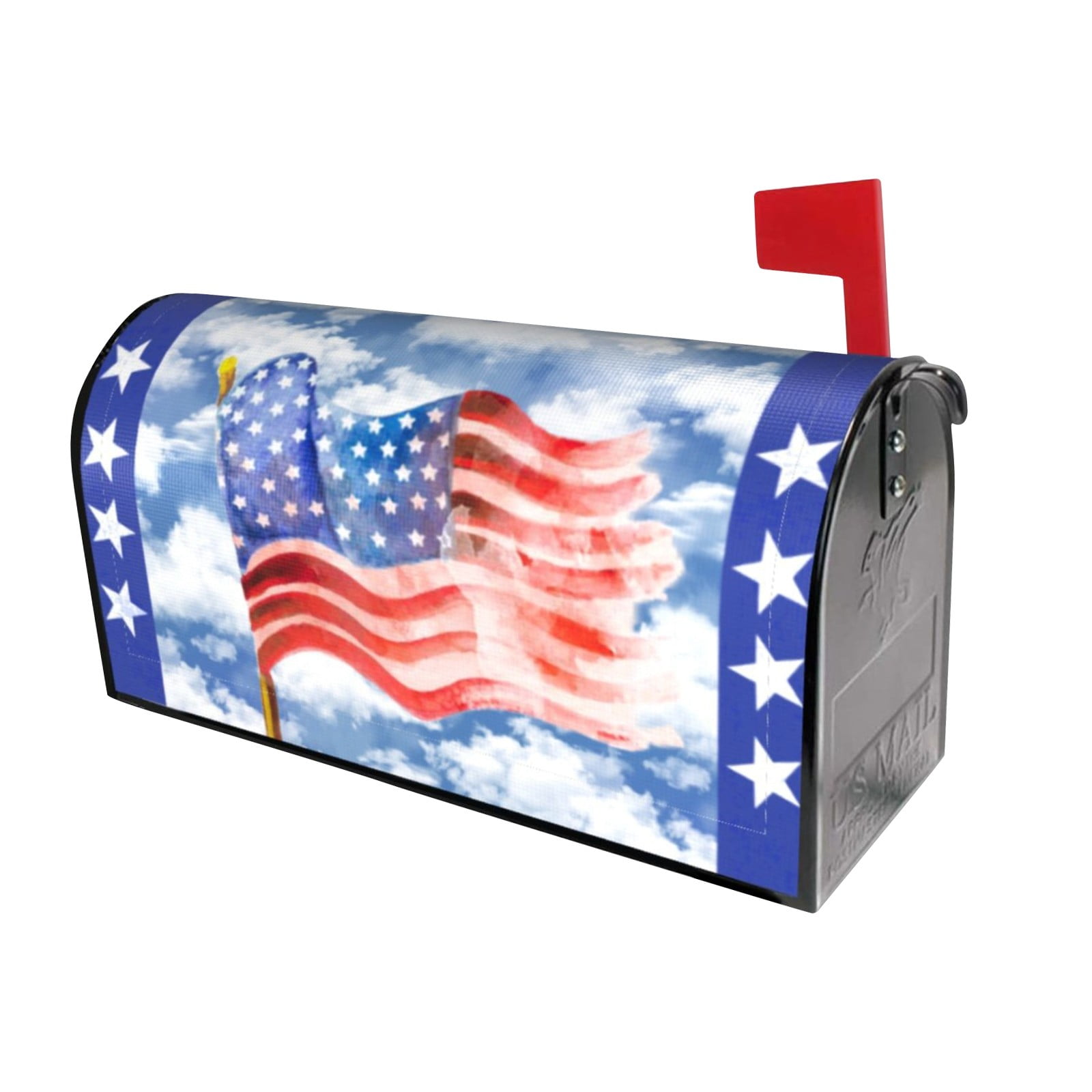 Independence Day American Flag Mailbox Covers Magnetic Standard Size ...