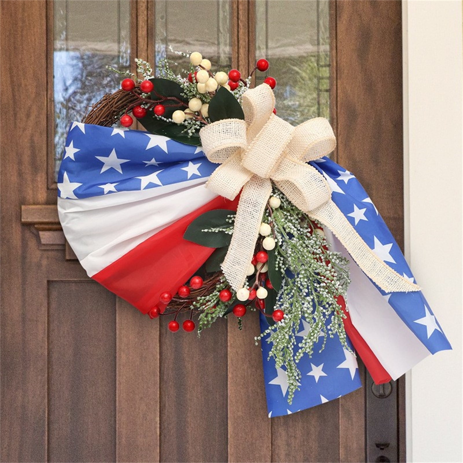 Independence Day American Flag Wreath American Flag 13.7Inch Swags 2025 ...