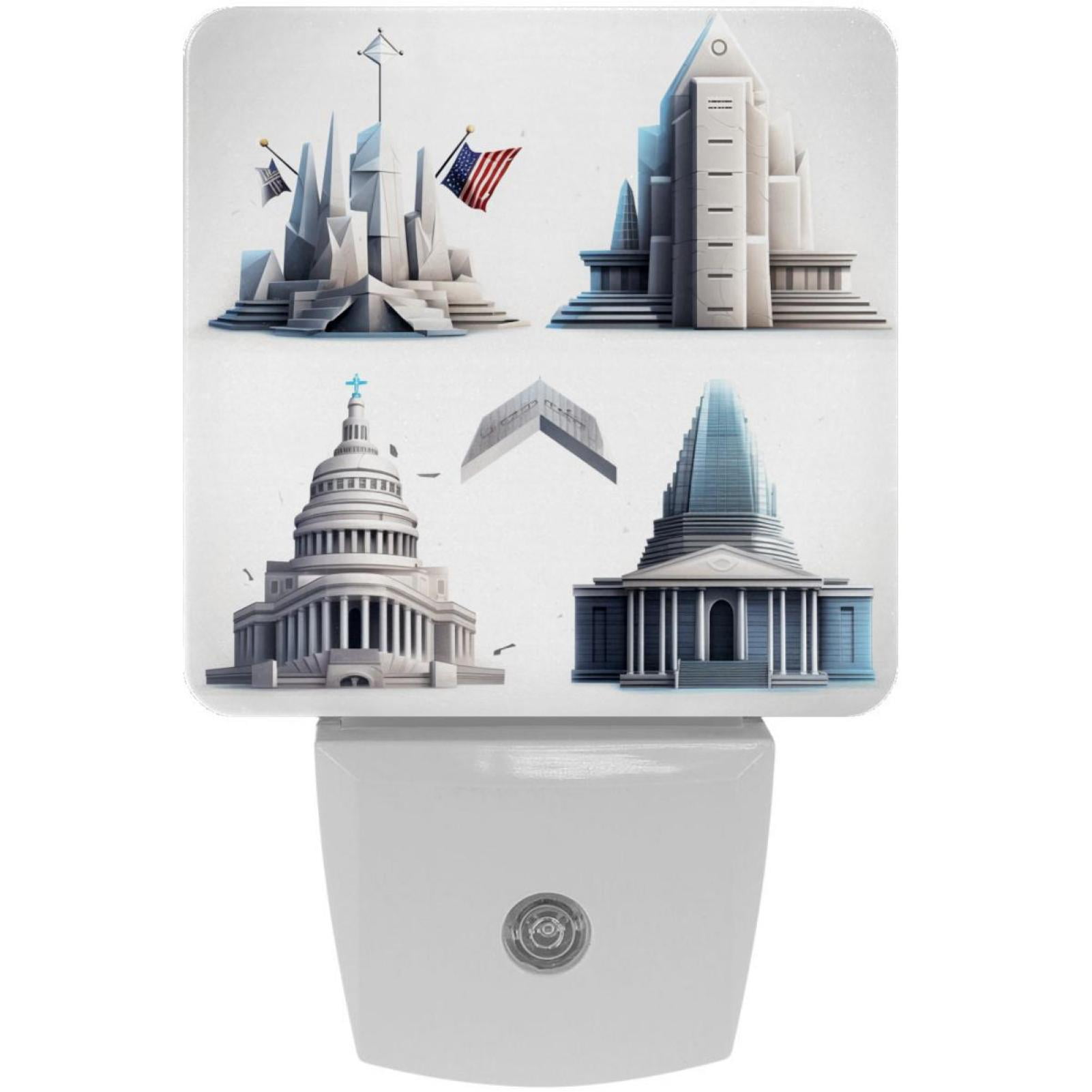 Independence Day Architectural Symbol LED Square Night Lights - Energy ...