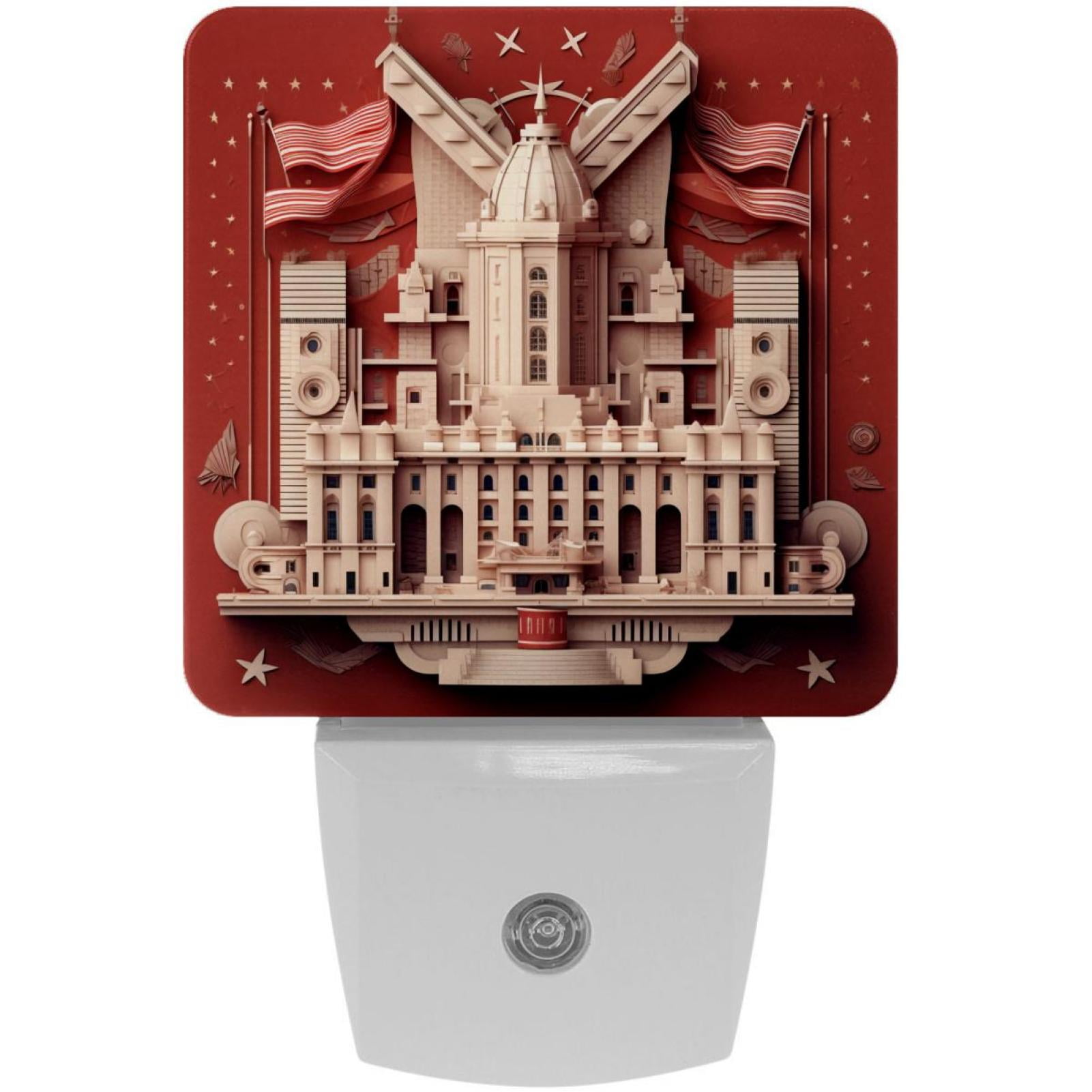 Independence Day Architectural Symbol LED Square Night Lights: Energy ...