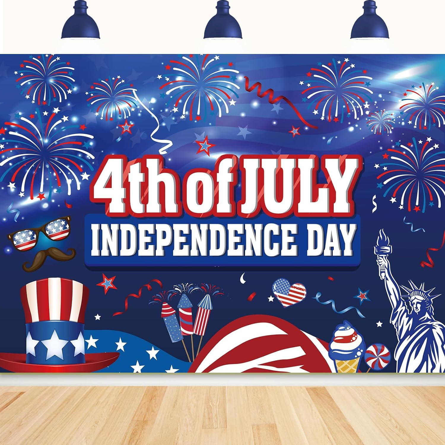 Independence Day Backdrop,Independence Day Banner 4th of July Backdrop ...