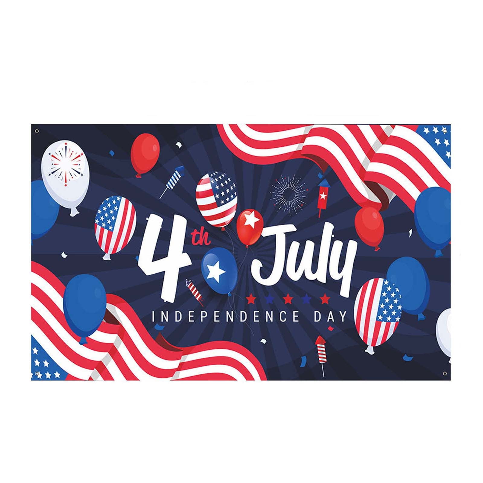 Independence Day Backdrop Patriotic Backdrop for Photography Fireworks ...