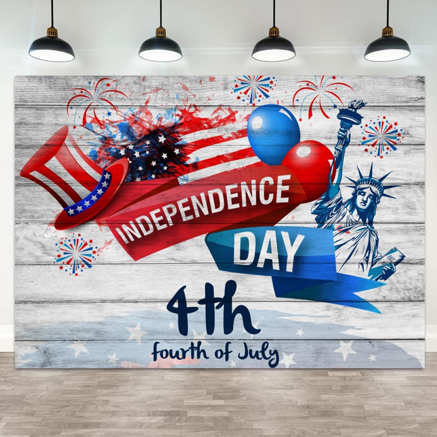 Independence Day Backdrop USA Patriotic Photography Background with ...
