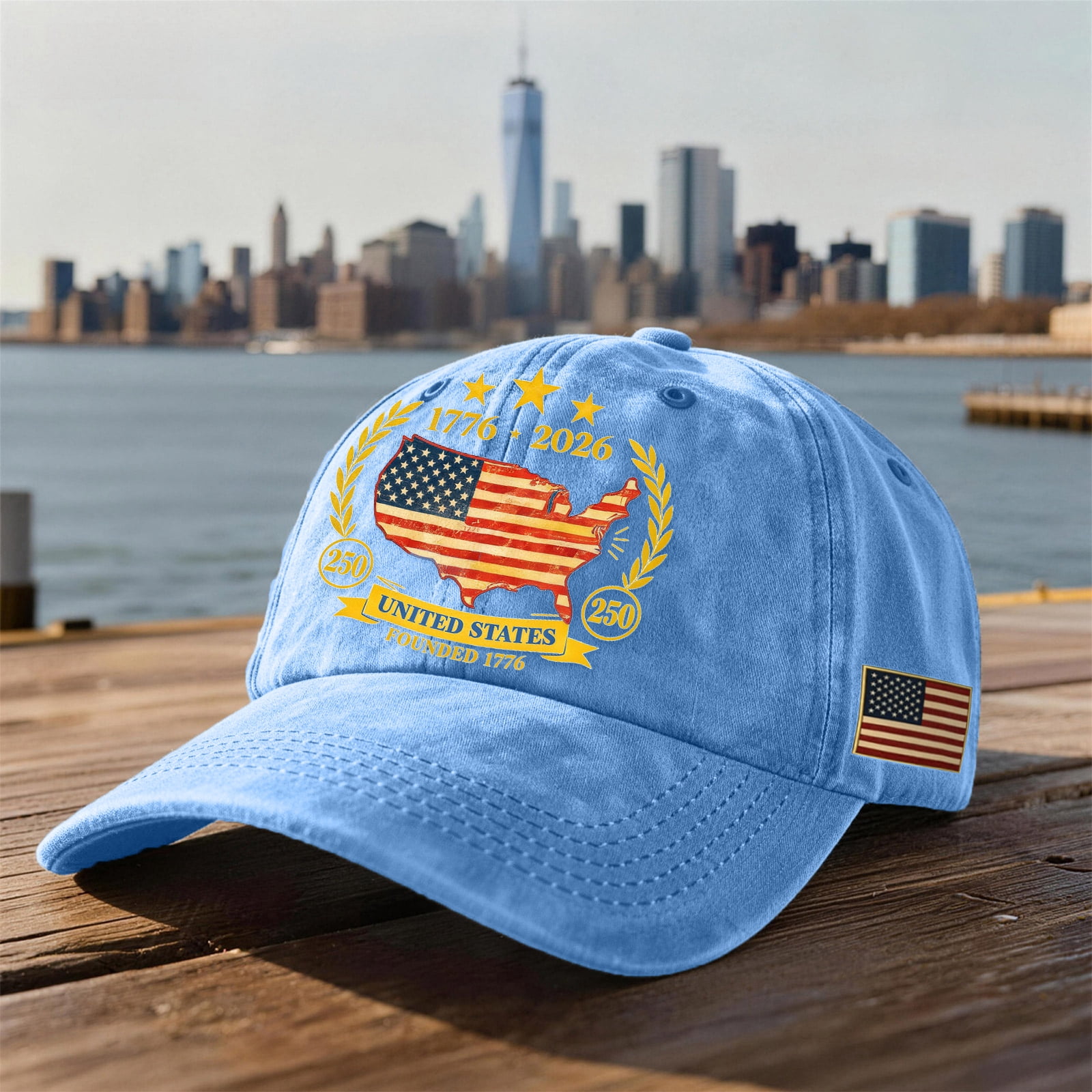 Independence Day Baseball Cap, 250th Anniversary USA Hat, Patriotic ...