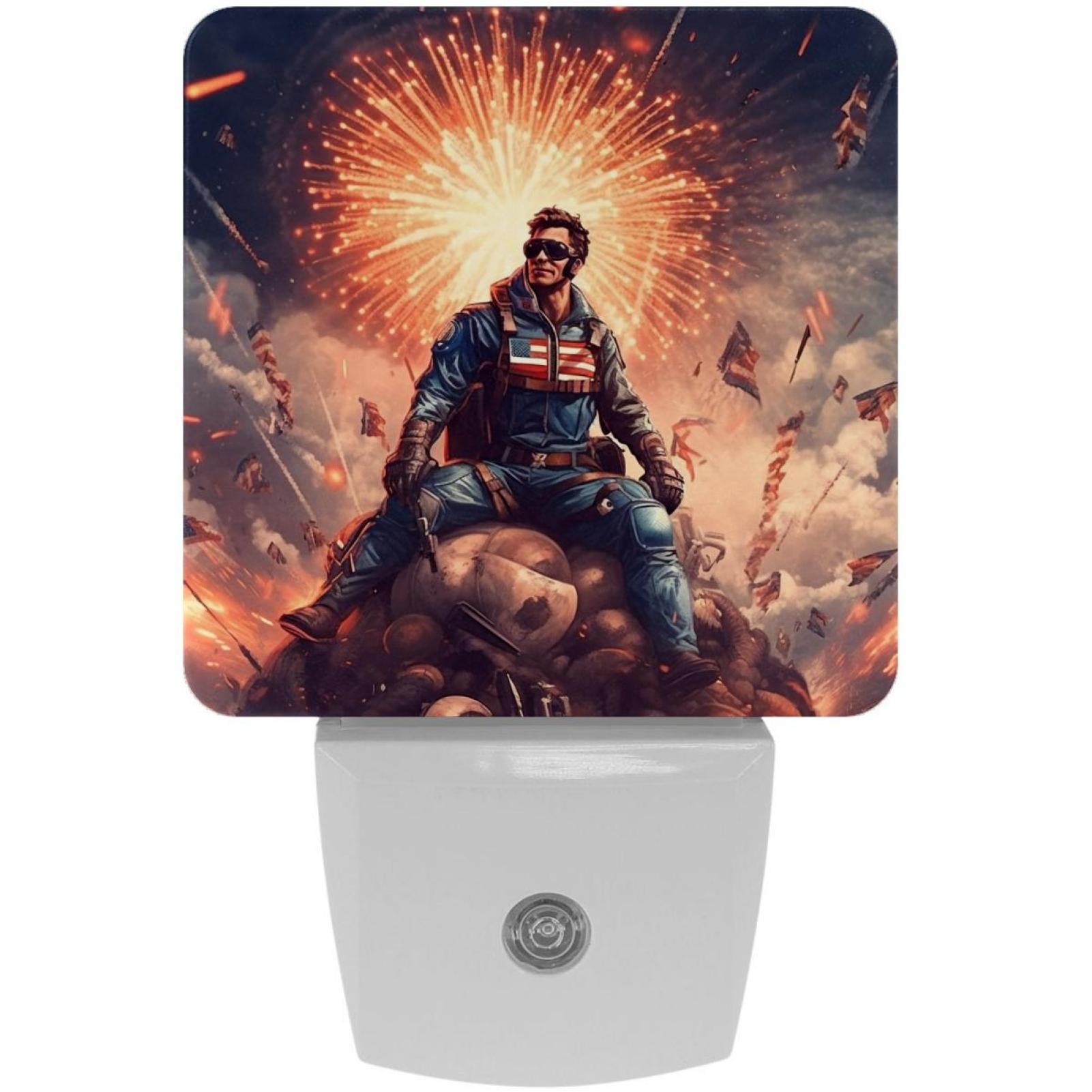 Independence Day Bomberman LED Square Night Lights - Elegant and Energy ...