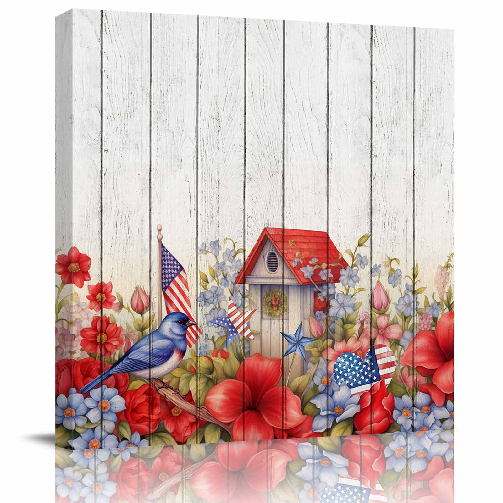 Independence Day Canvas Print Wall Art Painting, Modern Wall Decor for ...