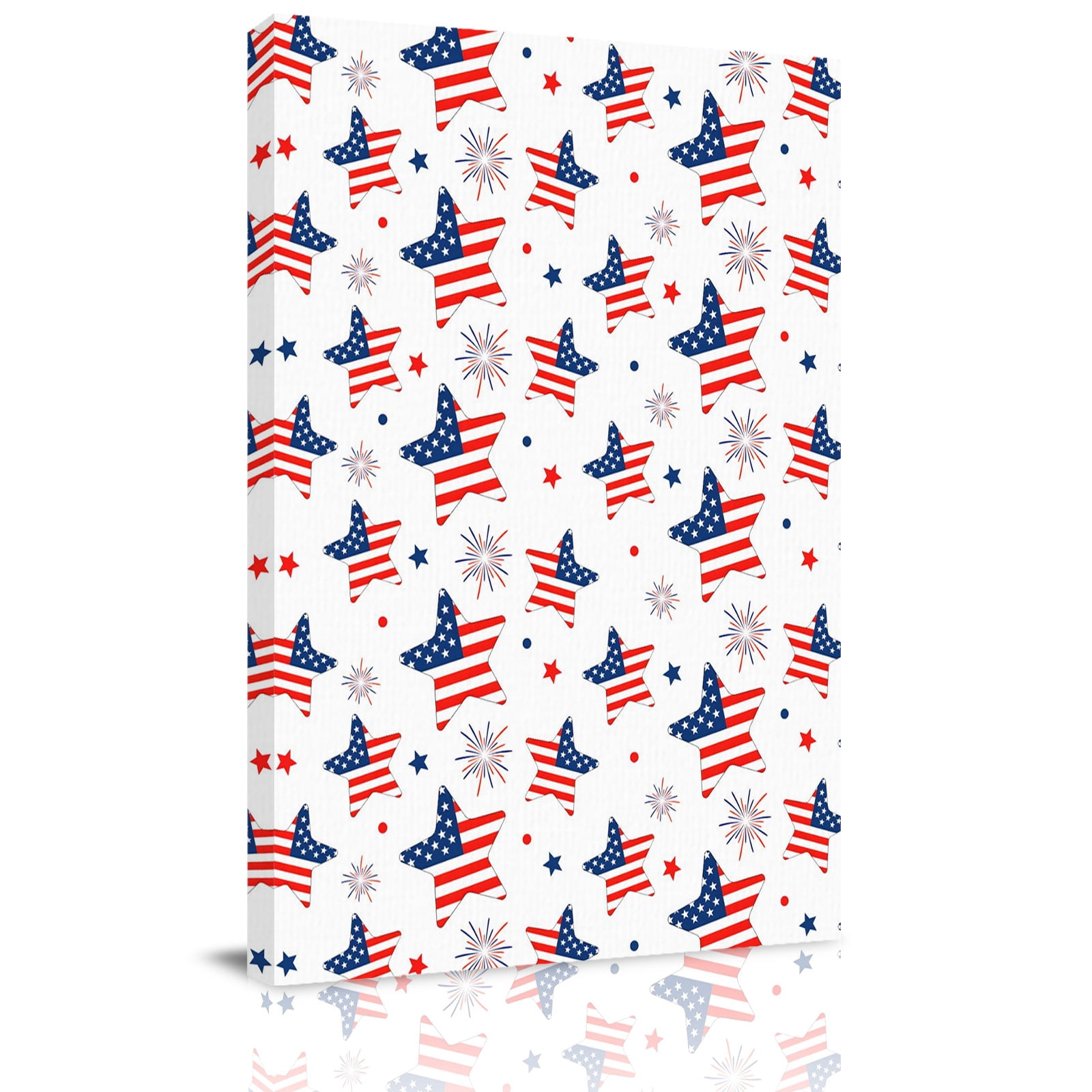 Independence Day Canvas Wall Art for Living Room, U.S. Flag Themed ...