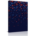 Independence Day Canvas Wall Art for Living Room, U.S. Flag Themed Red ...