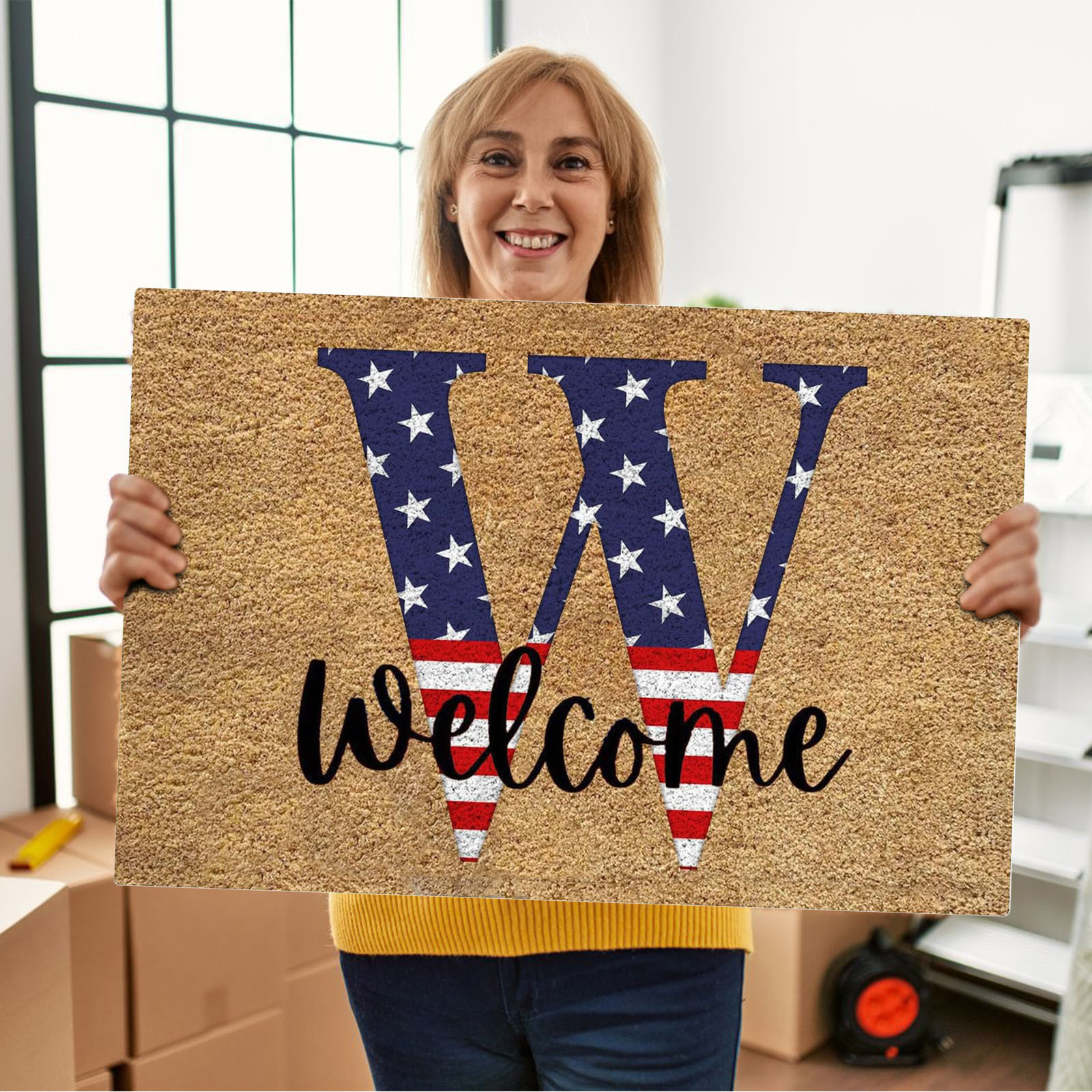 Independence Day Crystal Velvet Flag Floor Mats, Perfect Holiday ...