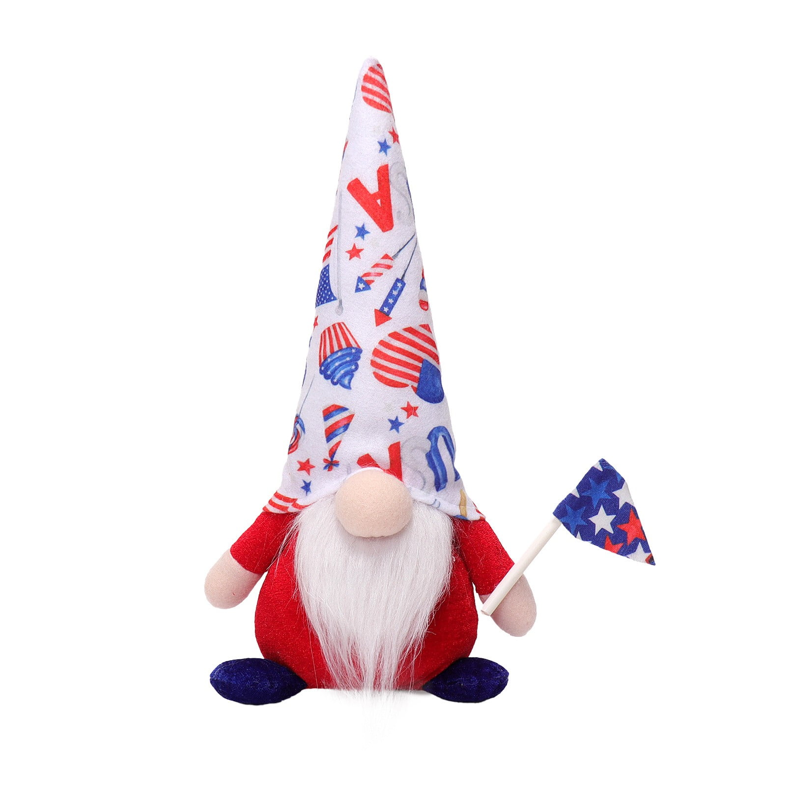 Independence Day Deals Patriotic Gnome Plush Doll with American Flag ...
