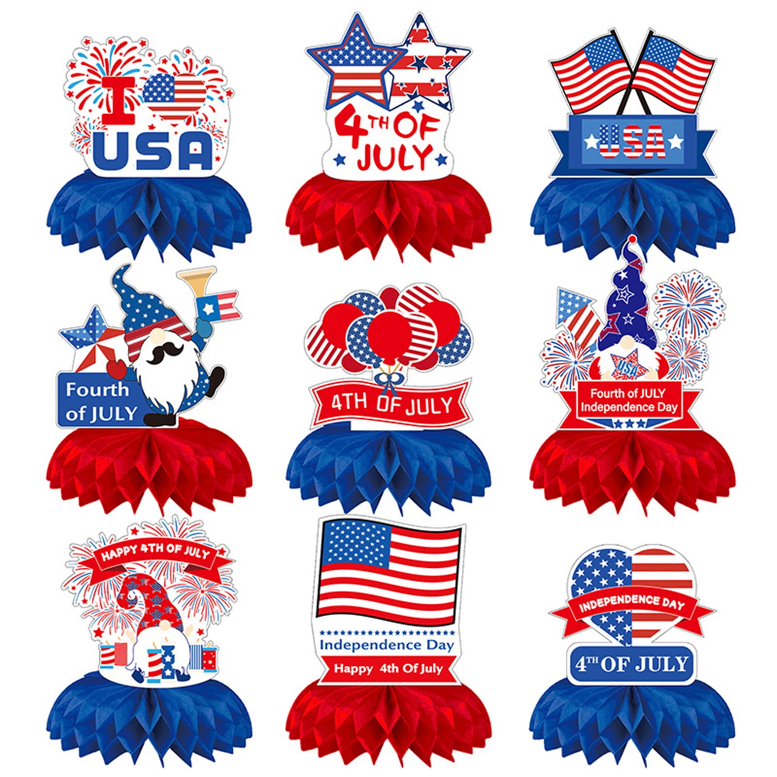 Independence Day Decor Patriotic Independence Day Party Decorations 9 ...