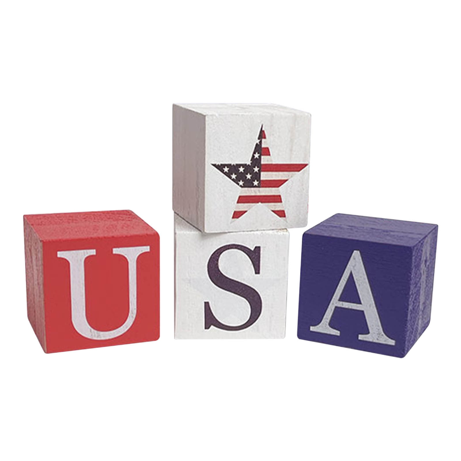 Independence Day Decorative Cubes Set of 4 Themed Decorative Cubes for ...
