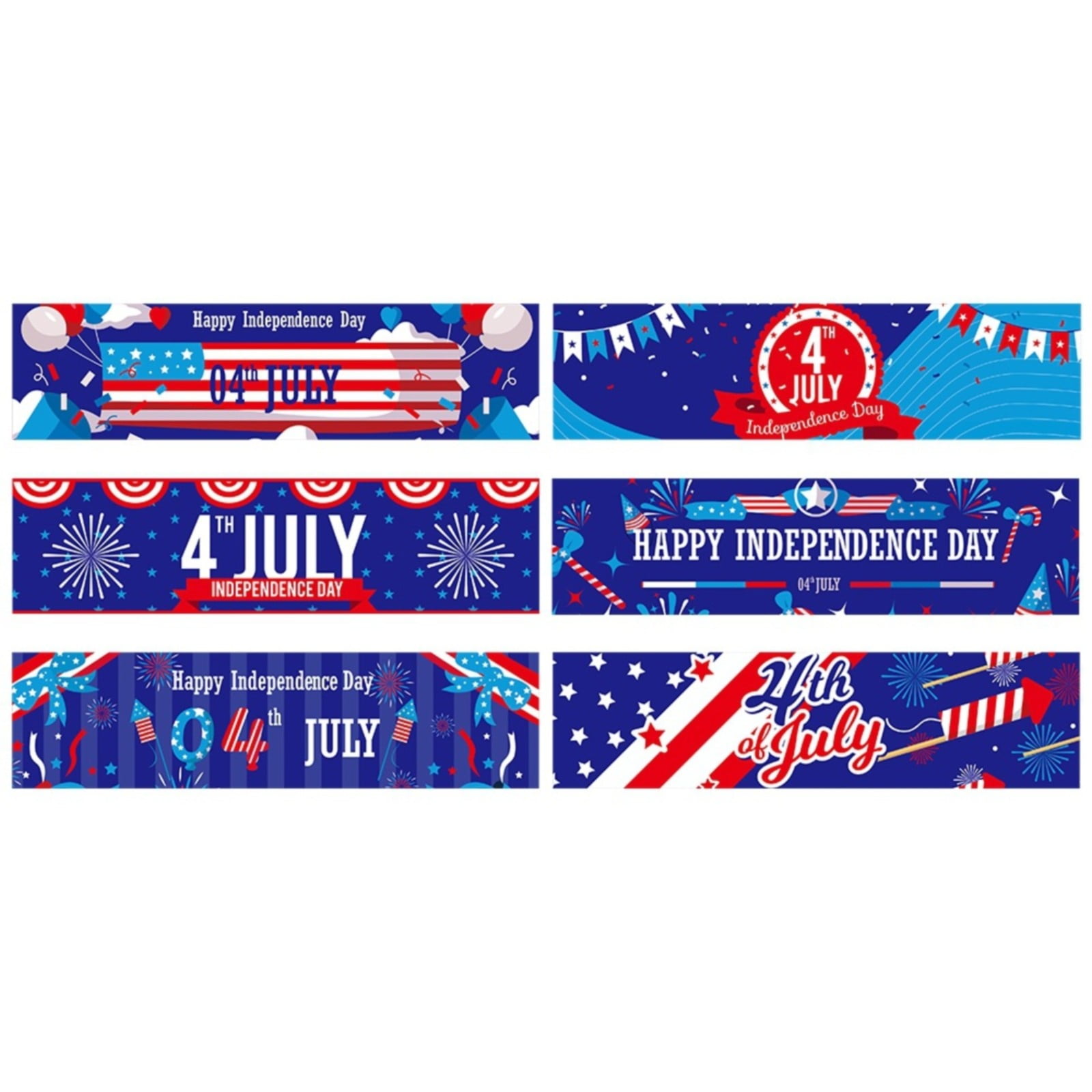Independence Day Decorative Water Bottle Sticker - 6 Pcs Patriotic ...