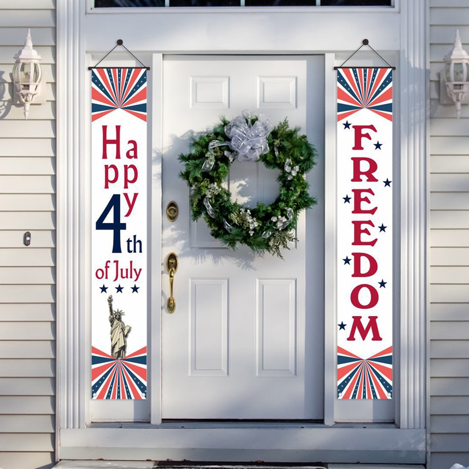 Independence Day Door Banner Stars Stripe Hanging Banner Door Couplet ...