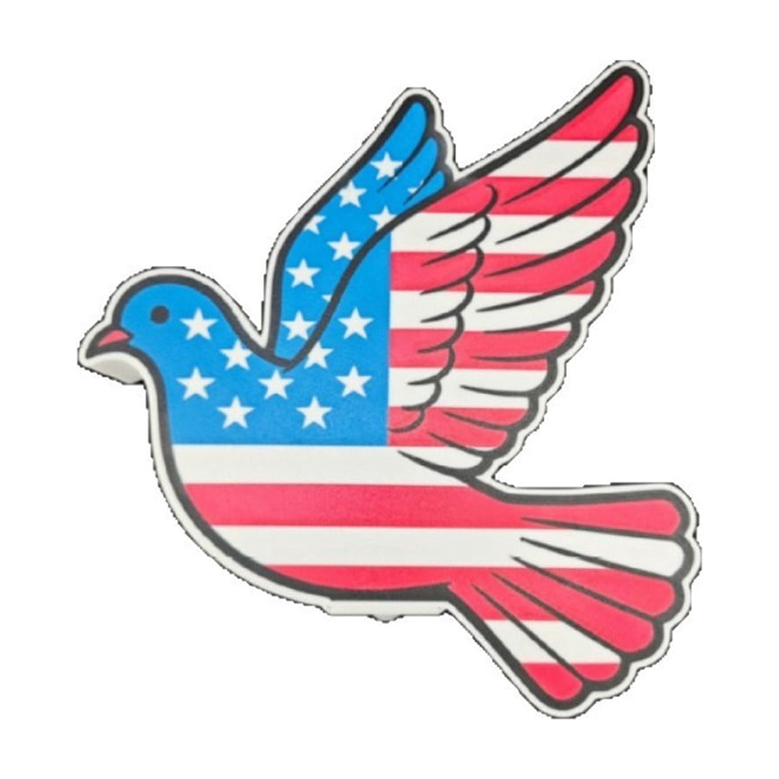 Independence Day Doves Shaped Human Body Sensor Wall Lamp Rechargeable ...
