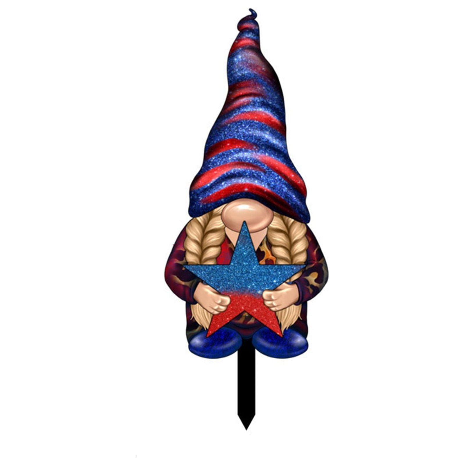 Independence Day Dwarf Acrylic Outdoor Garden Plug B,1X Card Insert ...