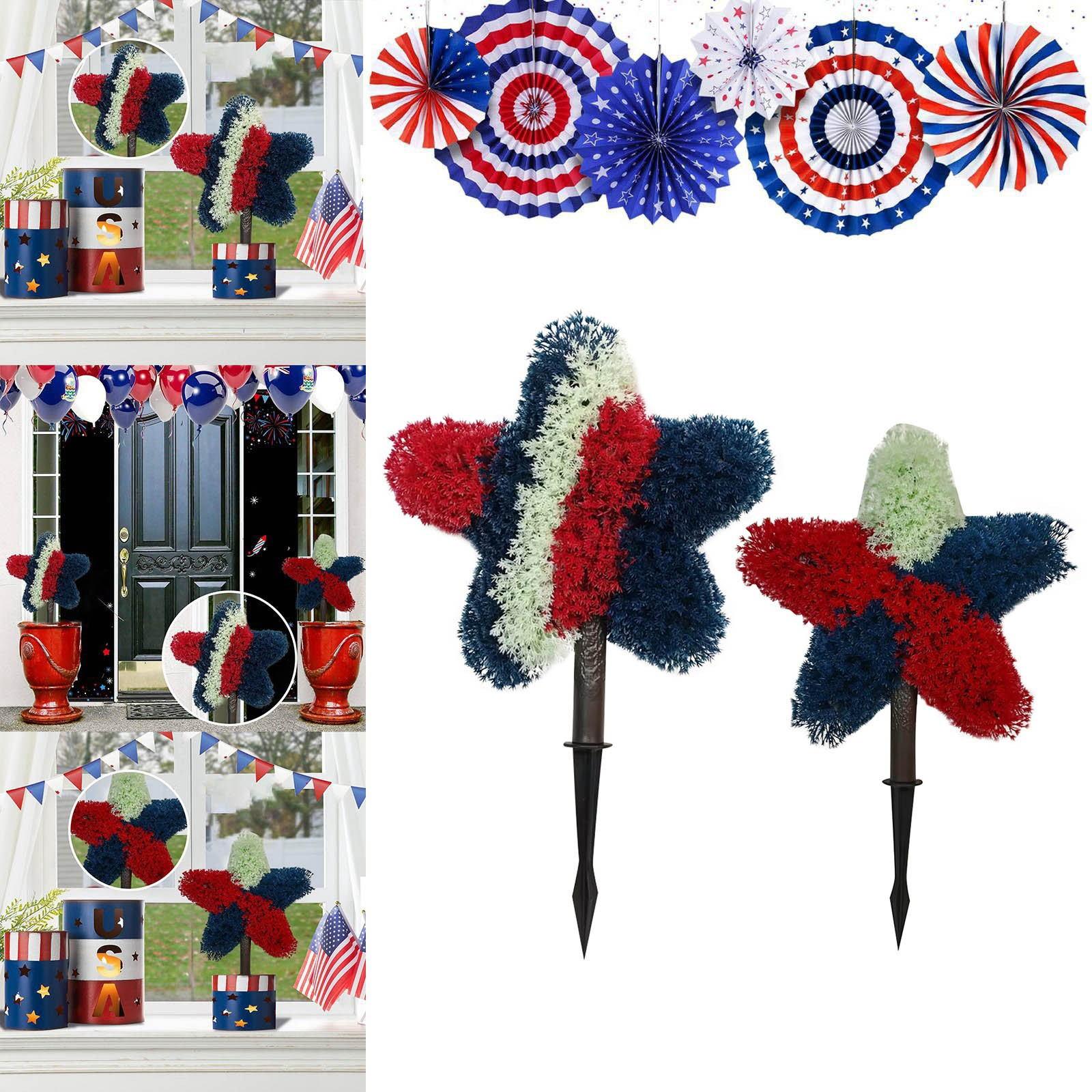 Independence Day Easter Tree Patriotic 2025 Americana Decor - Walmart.com