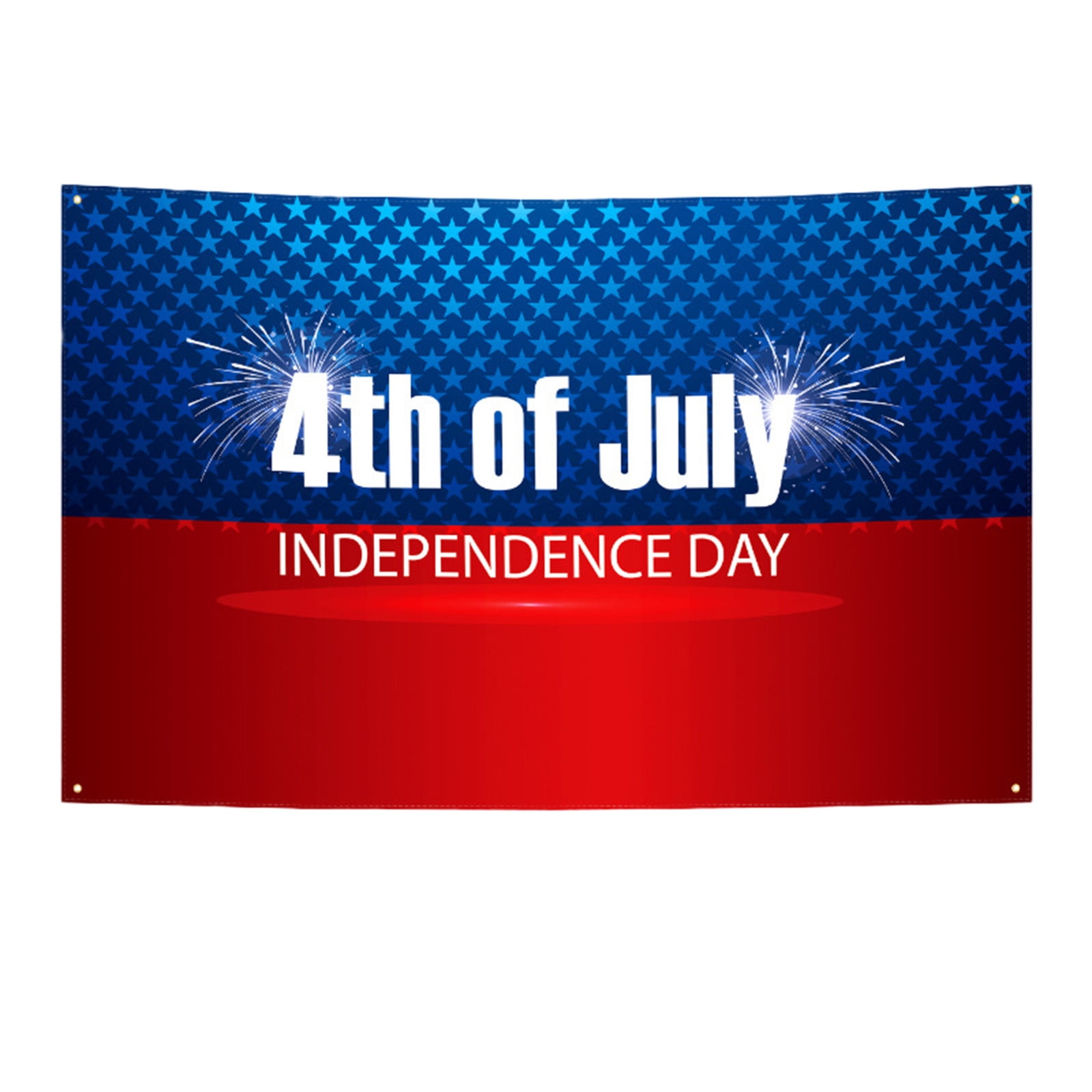 Independence Day Extra-Large Hanging Flag Backdrop, 59 x 35 In. 100D ...