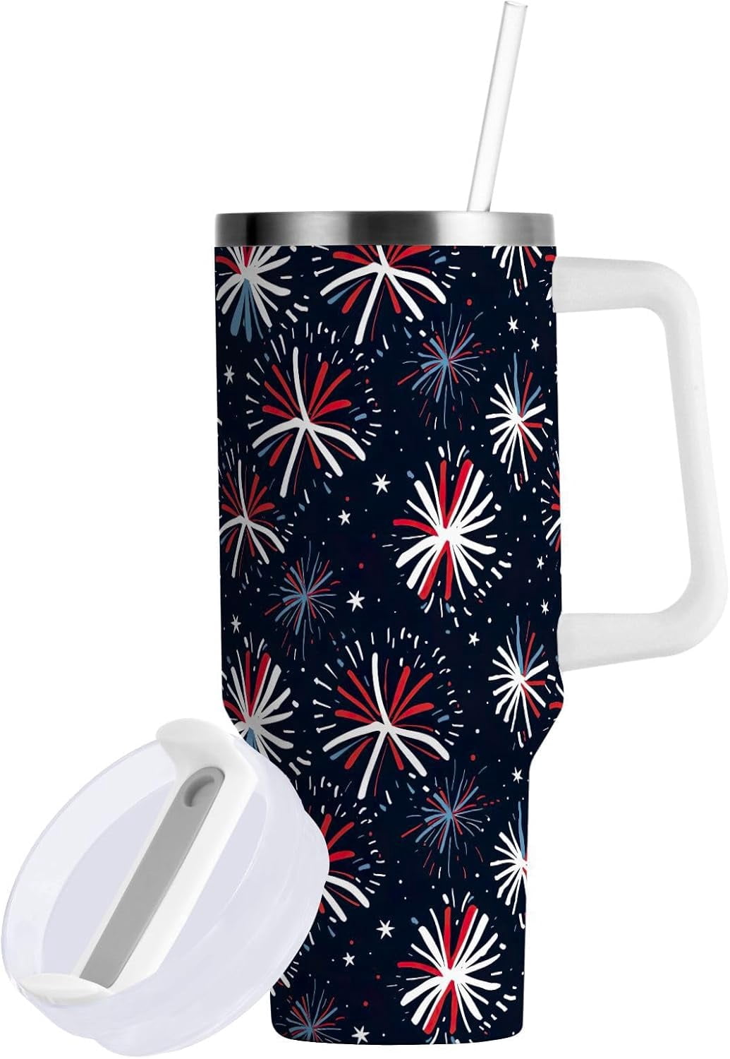 Independence Day Fireworks Stainless Steel Vacuum Insulated Tumbler ...