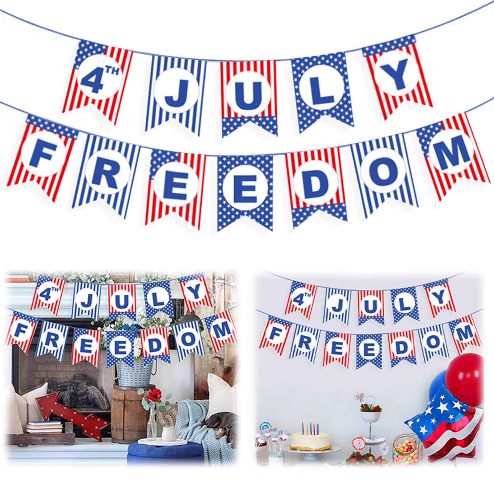 Independence Day Flag 12Pcs, Independences Day Decorations Gnome ...
