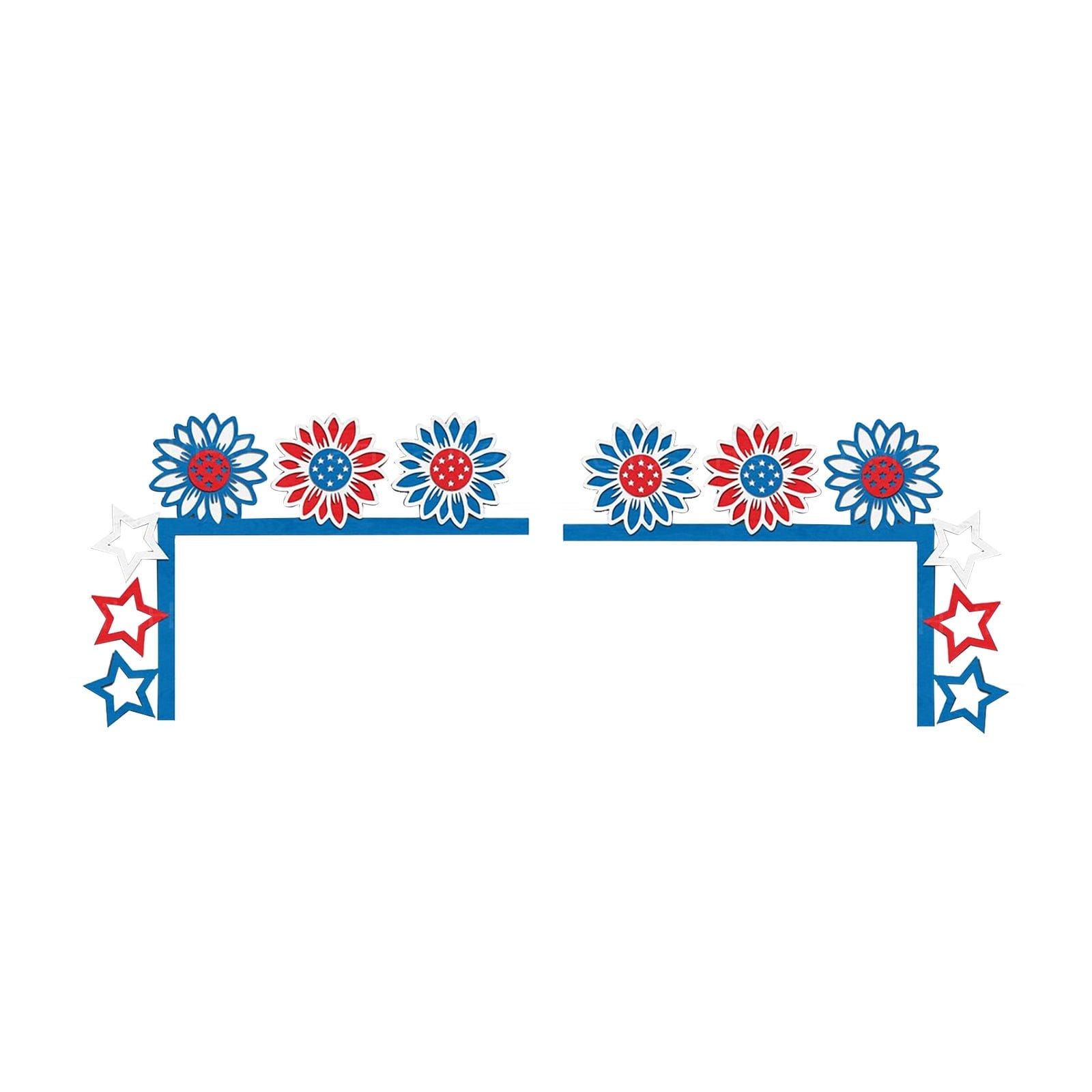 Independence Day Flower Door Frame Decoration Independence Day Home ...