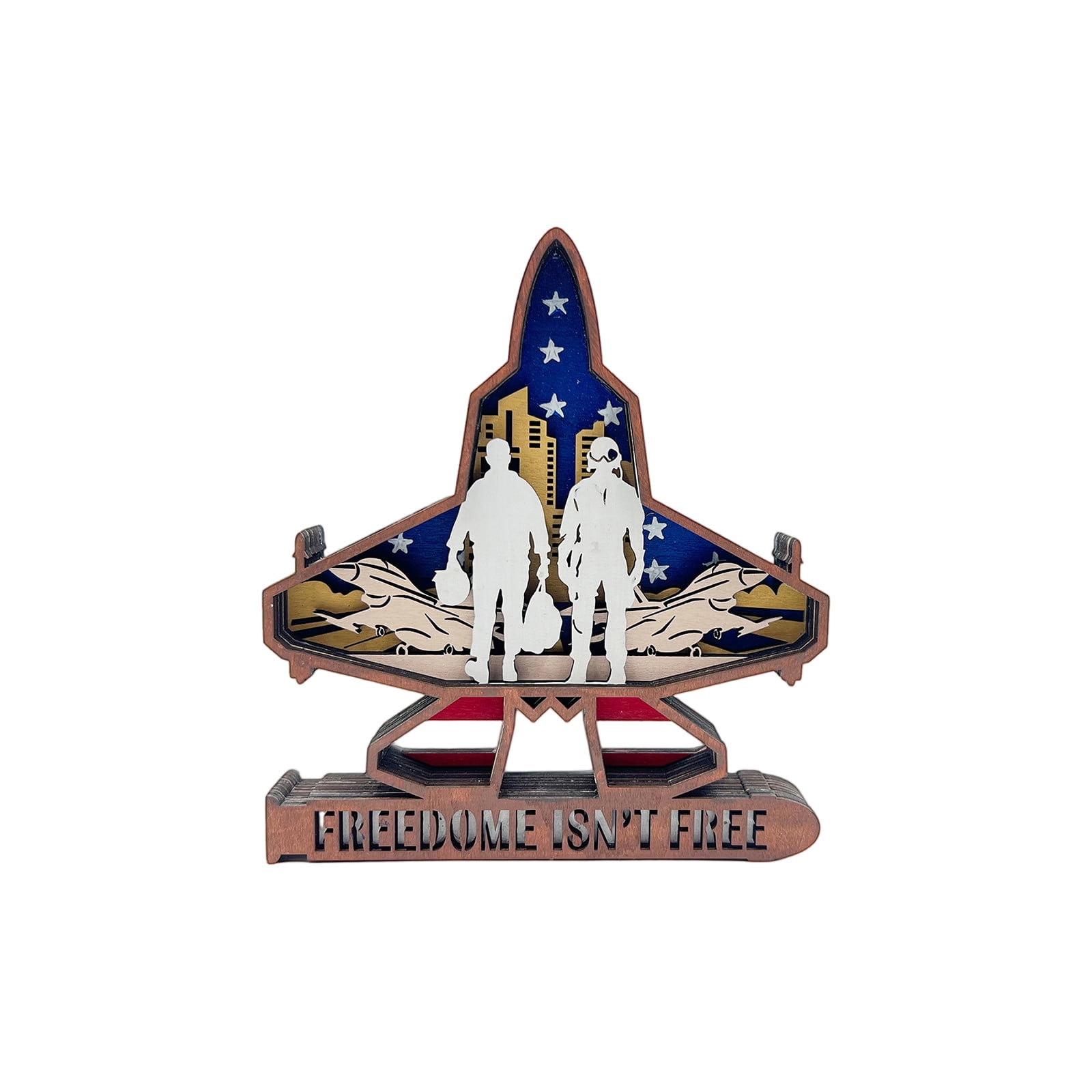 Independence Day Fourth Of July Freedom Isn'T Free Wooden Space Shuttle ...