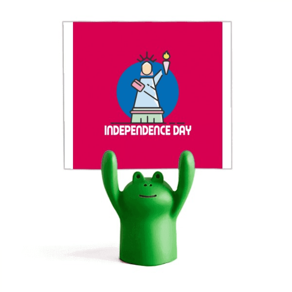 Independence Day Freedom Unity Memo Holder Cartoon Animal Frog Stand ...