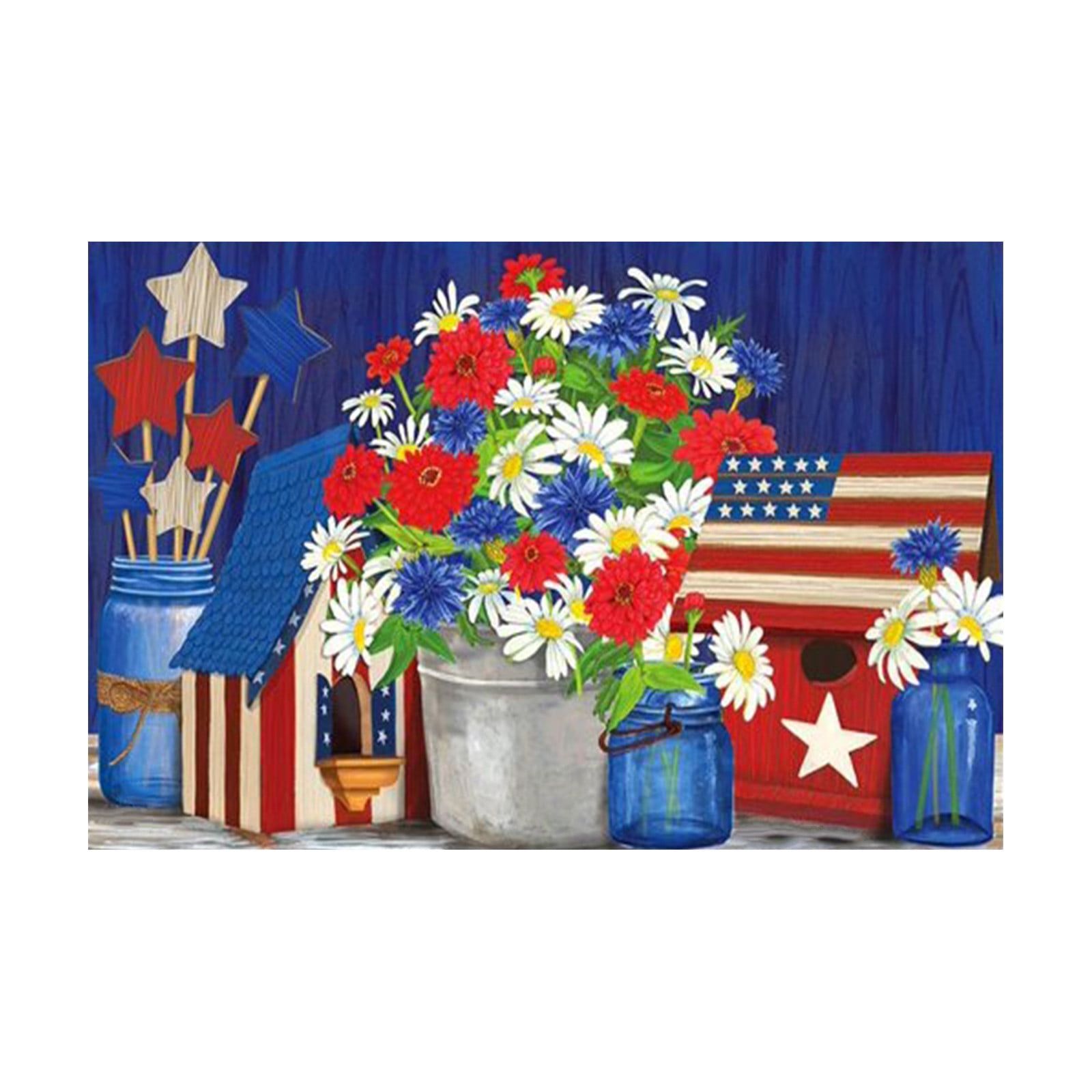 Independence Day Front Door Mat 15.75x23.62Inch 40X60cm 2025 Patriotic ...