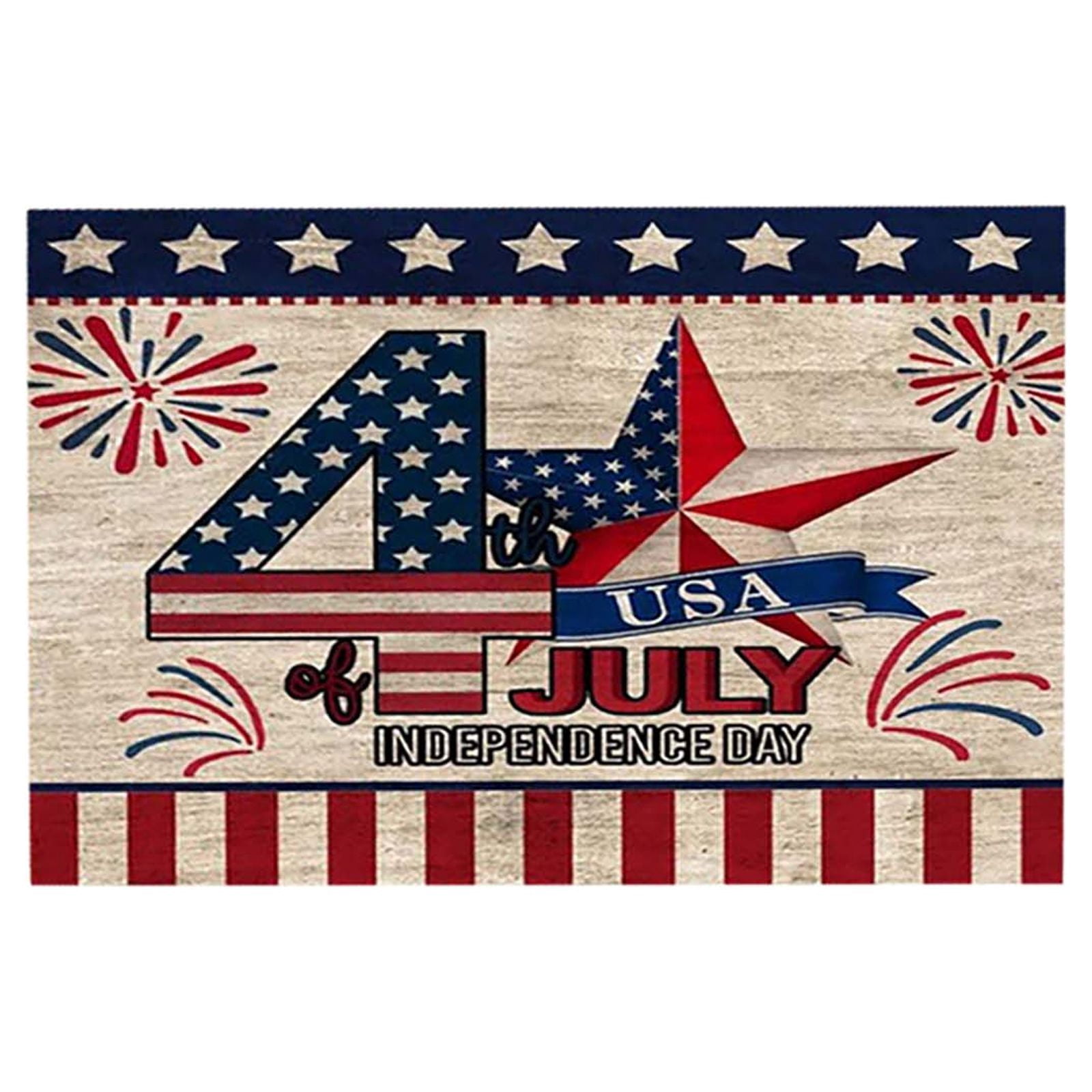 Independence Day Front Door Mat Patriotic 2025 Door Decor - Walmart.com