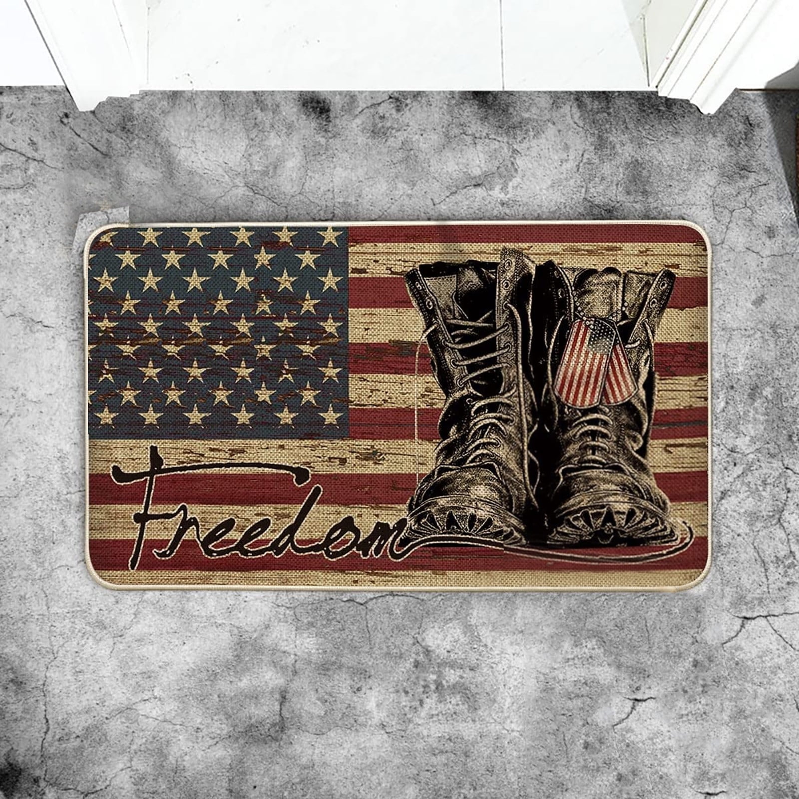 Independence Day Front Door Mat Patriotic 2025 Door Decor - Walmart.com