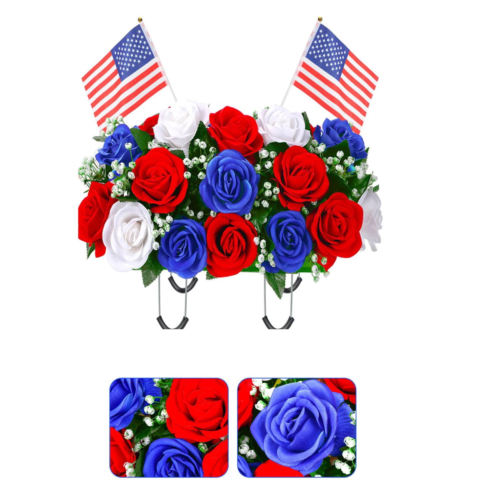 Independence Day Funeral Flower Arrangement Tombstone Flower ...