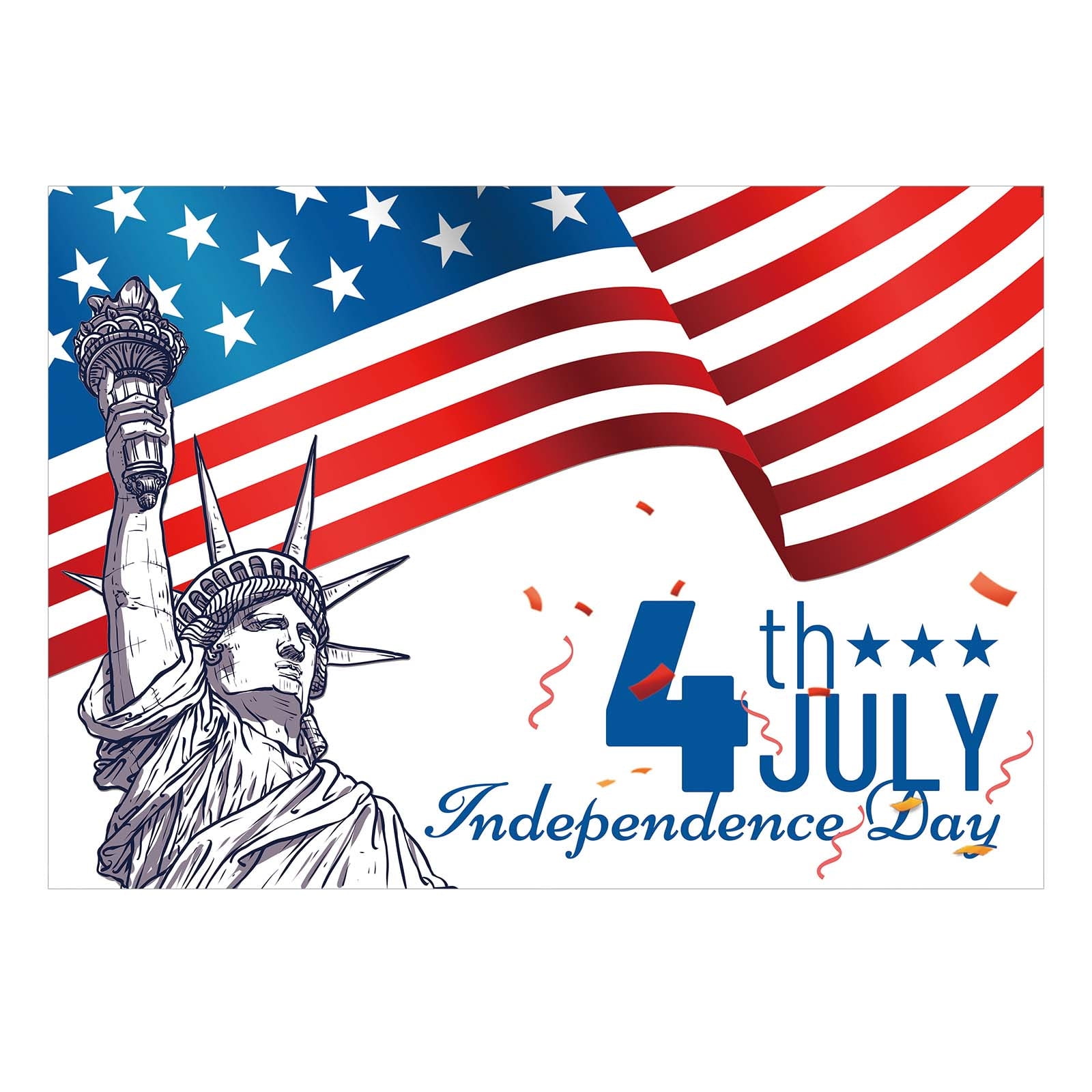Independence Day Garage Door Decoration Garage Door Banner Mural Cover ...