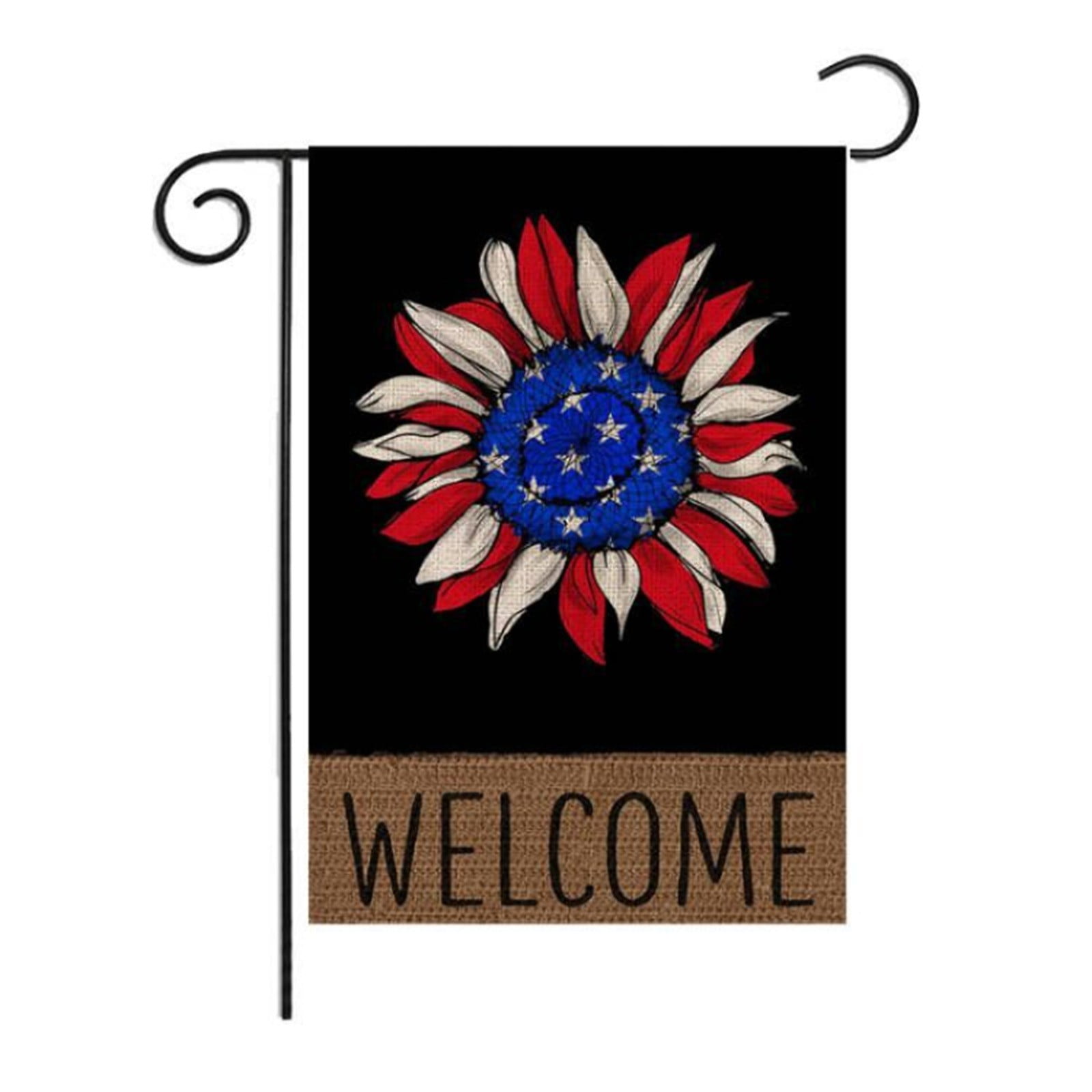 Independence Day Garden Flag USA 4th Of July Patriotic Yard Flags Blue ...