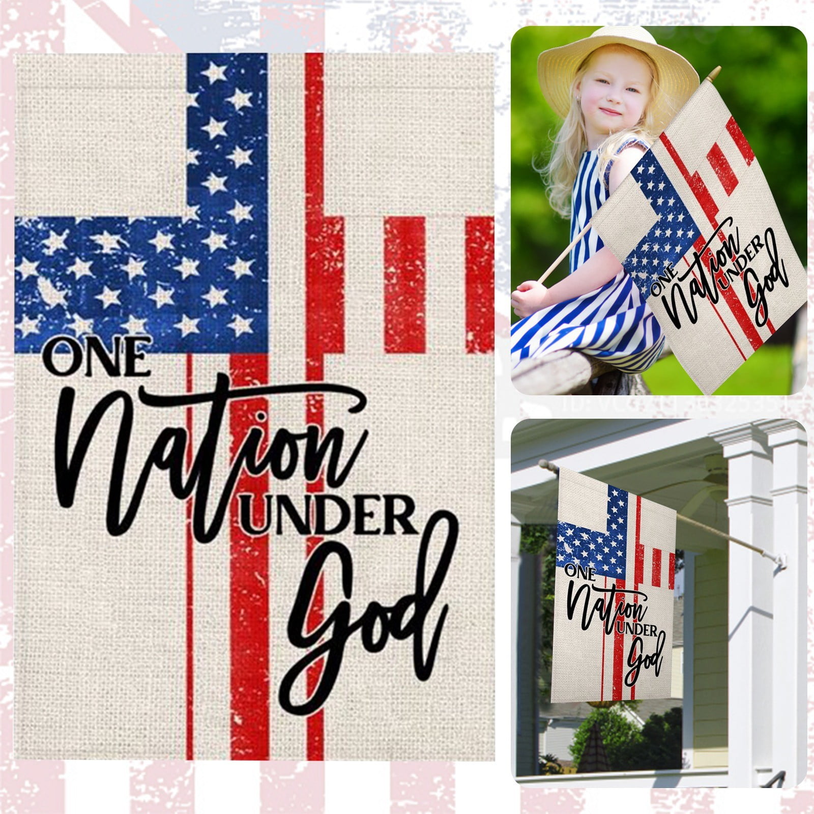 Independence Day Garden Flags for Outside Patriotic 2025 Yard Flags for ...