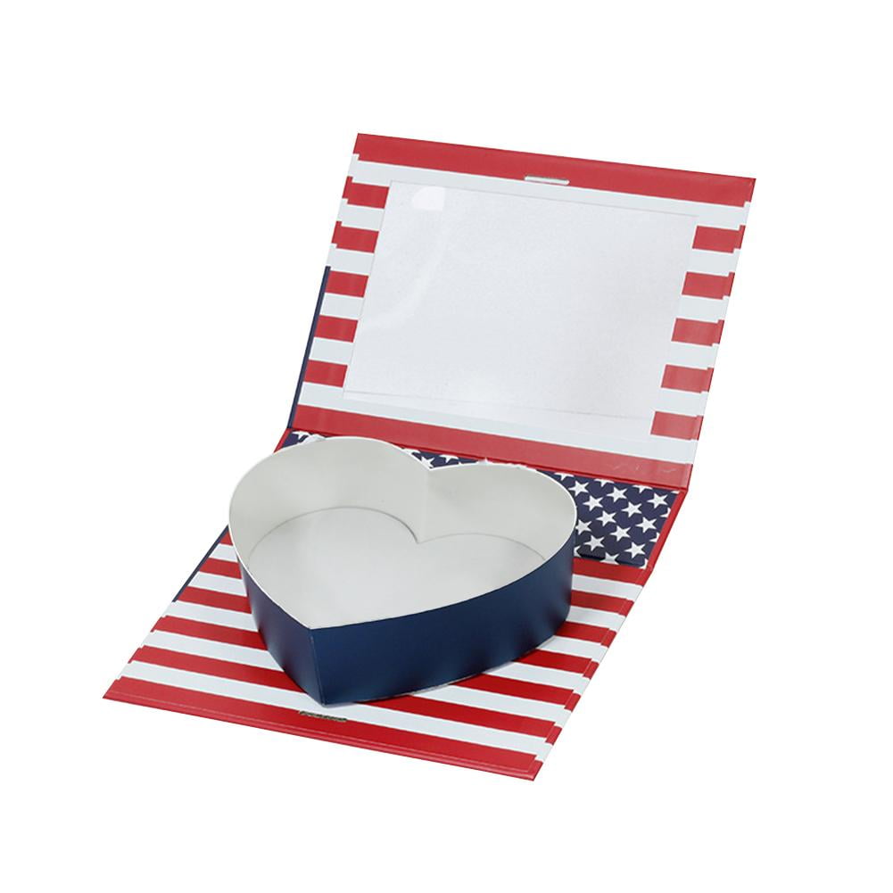 Independence Day Gift Packaging Idea Fillable Single Nic Shape Heart ...