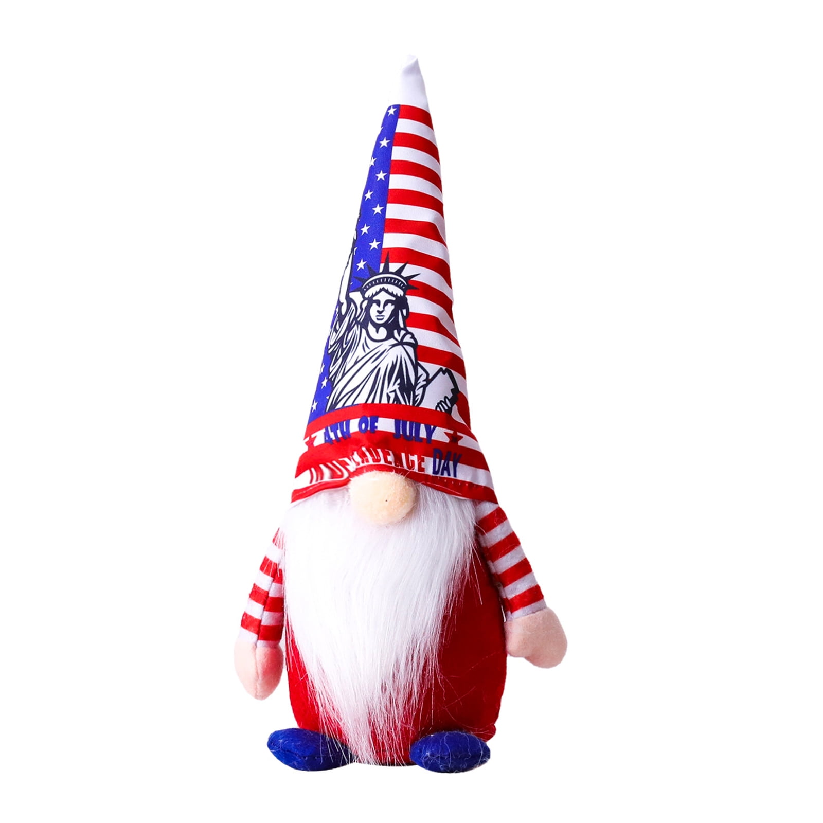 Independence Day Gnome Statue of Liberty Plush Elf Dwarf Gnomes Crafts ...