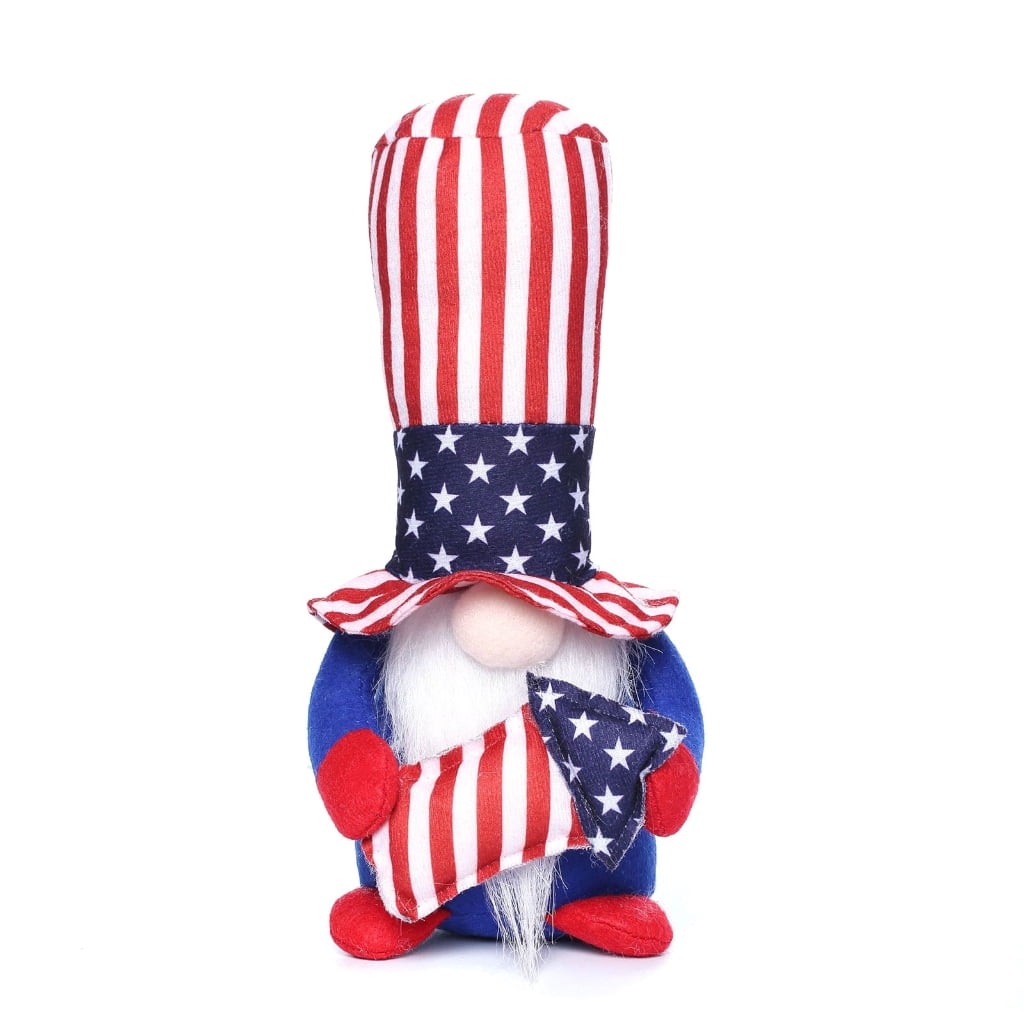 Independence Day Gnomes Plush Scandinavian Tomtes Star Decorations ...