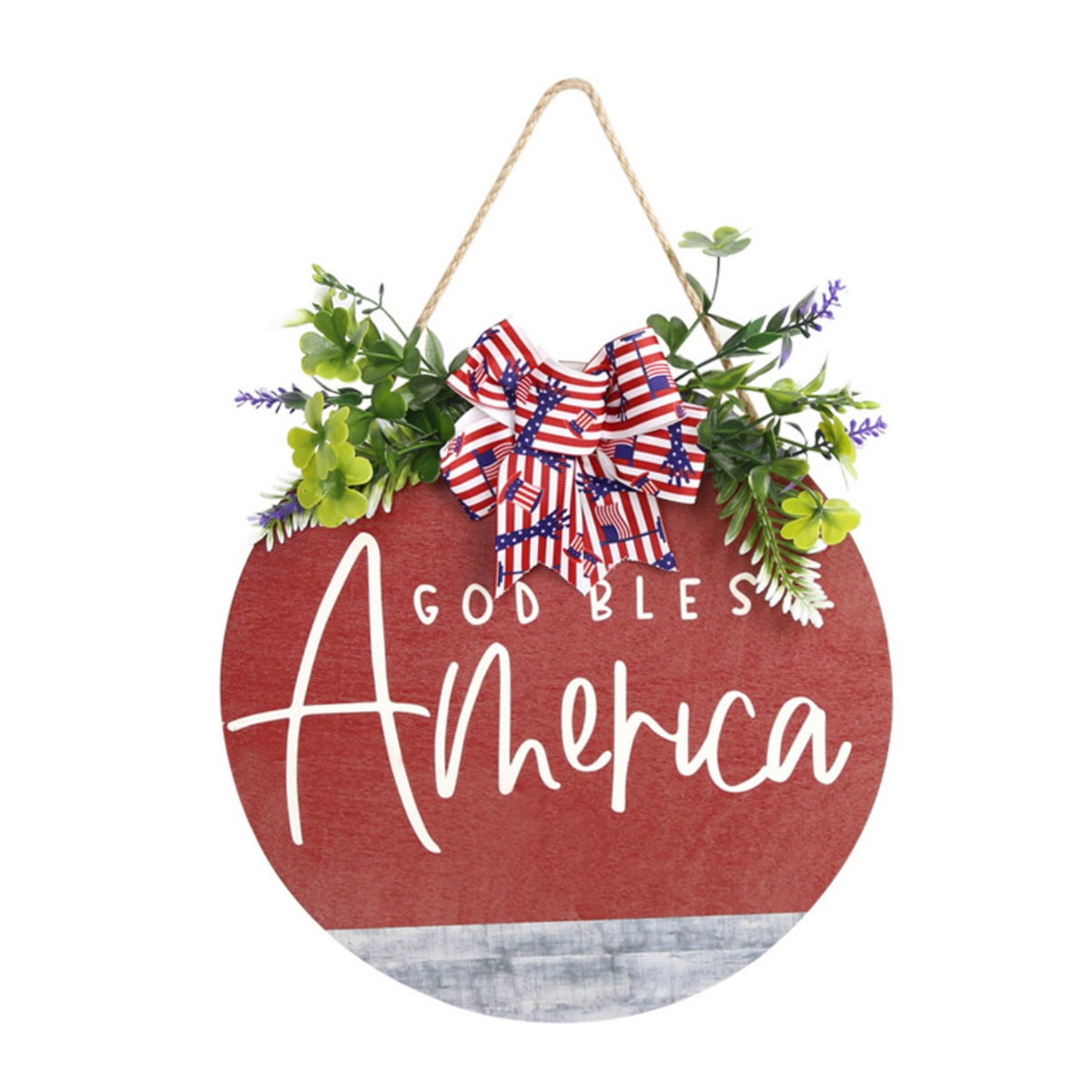 Independence Day Hanging Door Sign,Memorial Day Decorations,Wooden ...