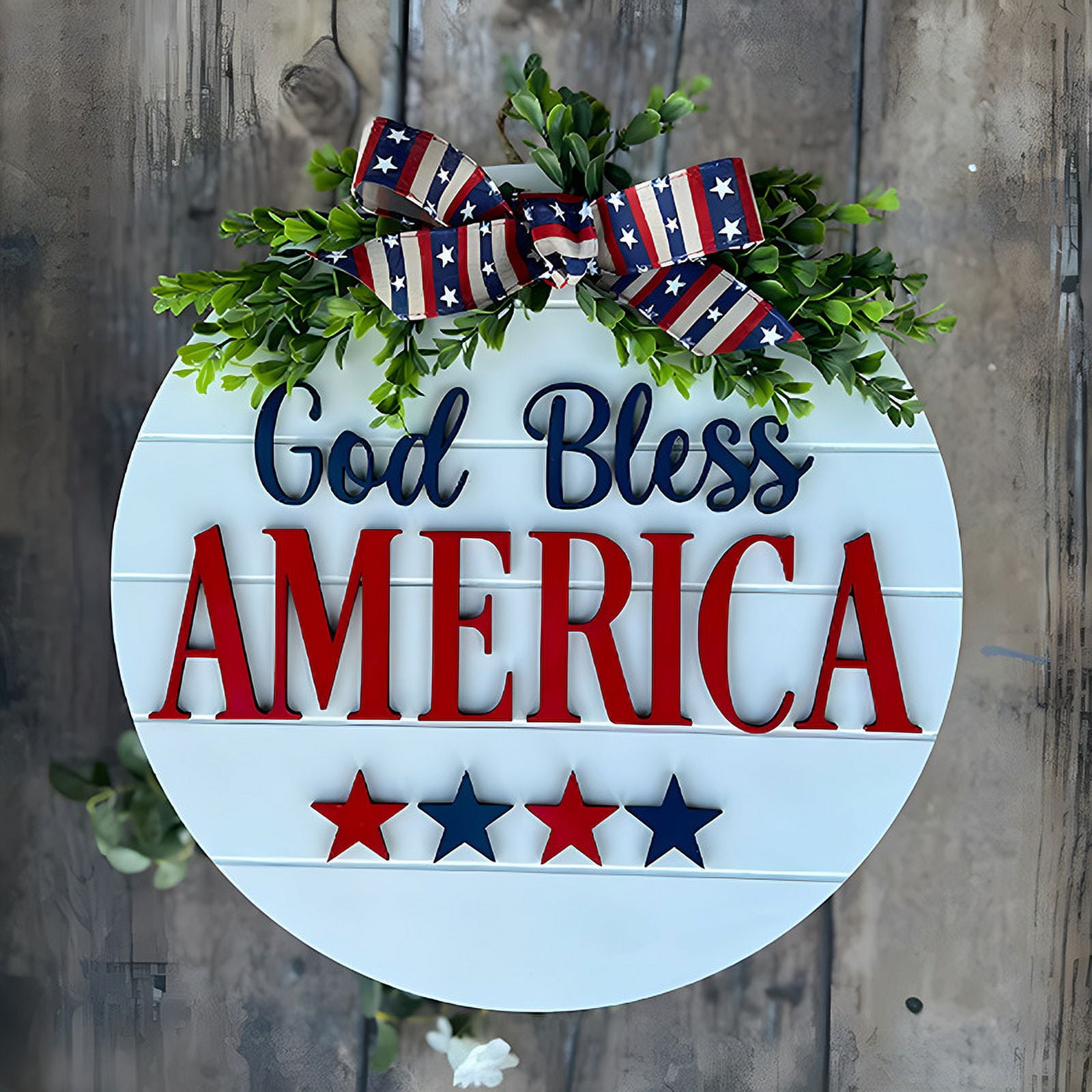 Independence Day House Plate, Welcome Sign at the Door on July 4Th ...