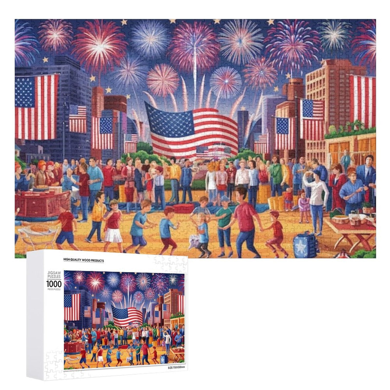 Independence Day Jigsaw Puzzle 1000 Pieces - Perfect for Family Bonding ...