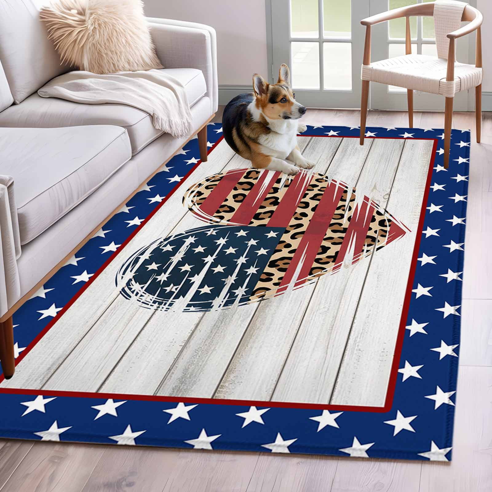 Independence Day Kitchen Runner Rug 2.7x5 Washable Runners for Hallway ...
