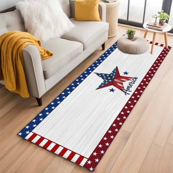 Independence Day Kitchen Runner Rug 2x6 Washable Runners for Hallway ...